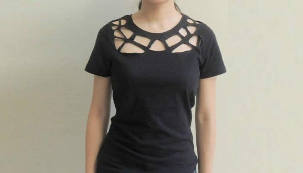 Cute DIY T Shirt Cutting Techniques: How to Refashion Oversized,Into ...